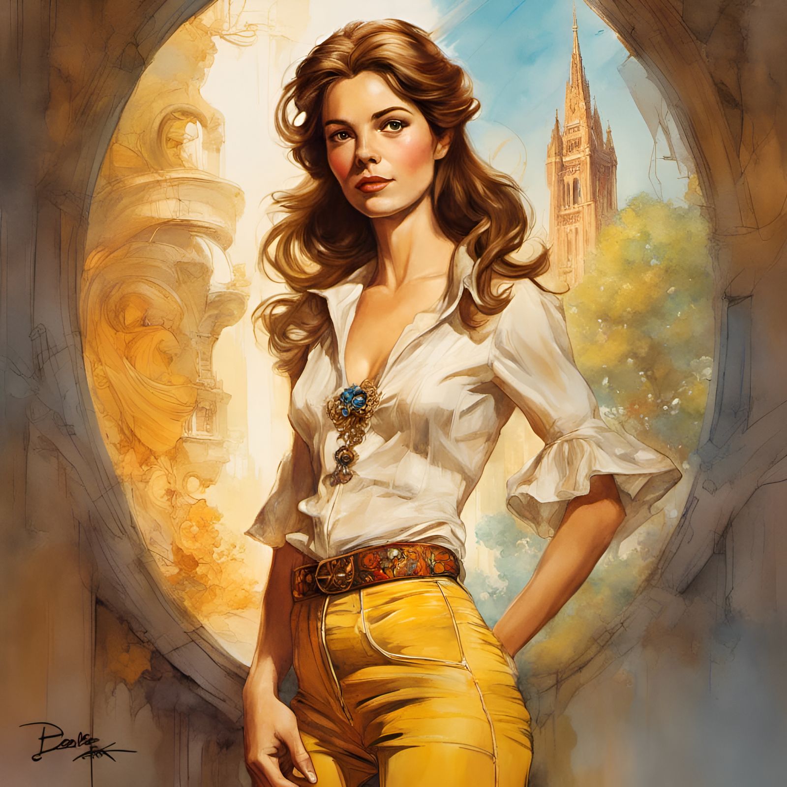 Belle Bottoms Returns - AI Generated Artwork - NightCafe Creator