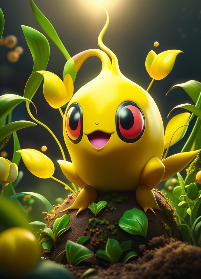 Bellsprout Pokemon - AI Generated Artwork - NightCafe Creator