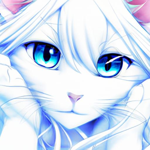 Cute anime cat - AI Generated Artwork - NightCafe Creator