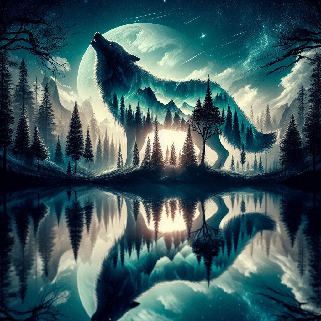 The Forest Howl - AI Generated Artwork - NightCafe Creator