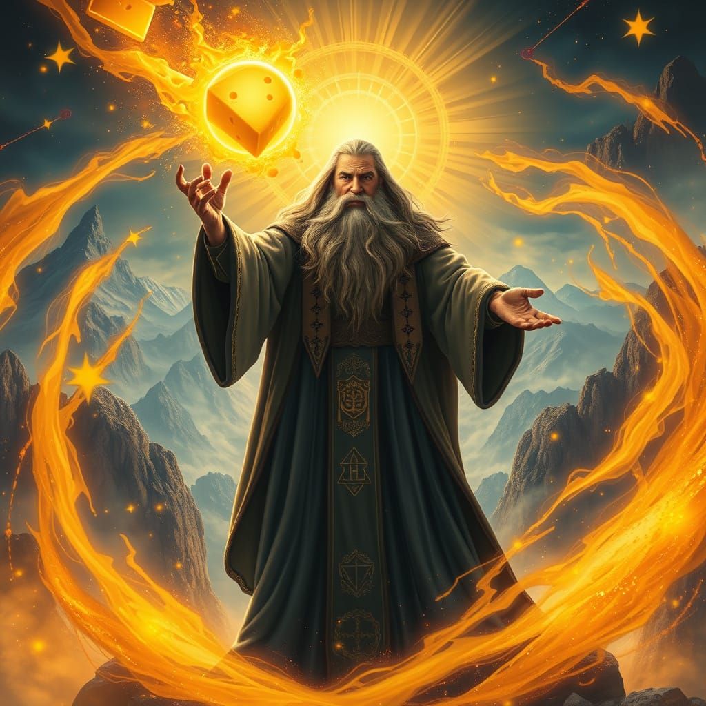 Dave the magical cheese wizard - Heroic Wizard Conjures Glo...