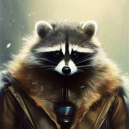 Mr boss raccoon - AI Generated Artwork - NightCafe Creator