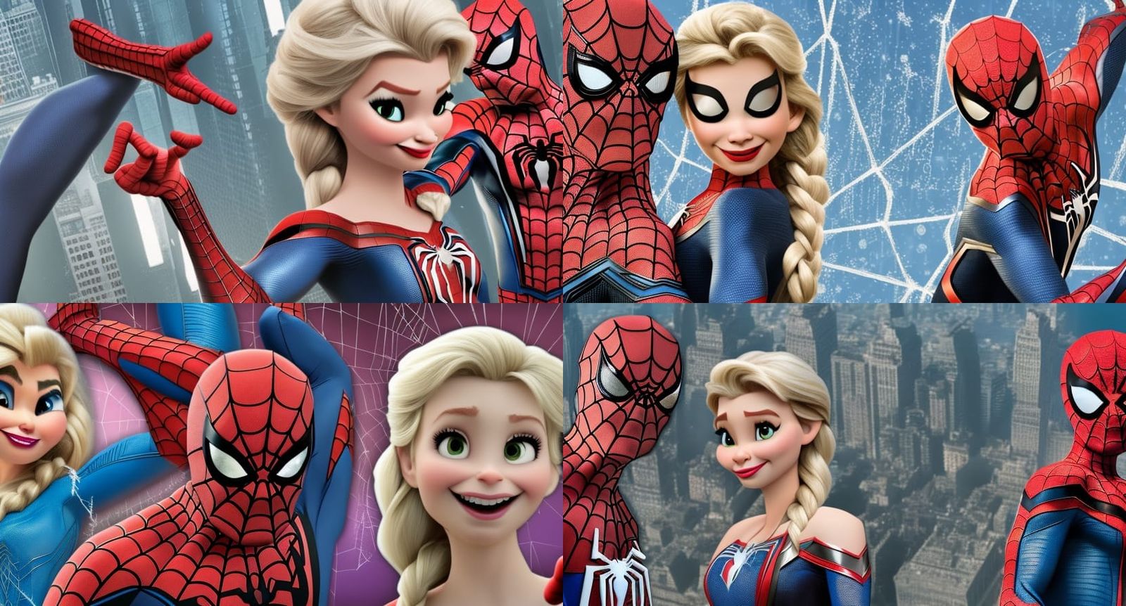 A YouTube thumbnail featuring Spider-man and Elsa, apology video, 4k ...