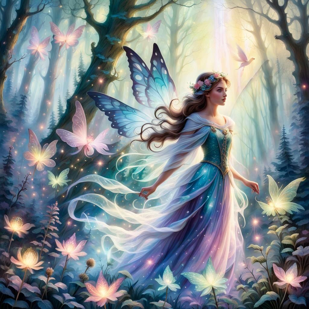 Forest Fairy - AI Generated Artwork - NightCafe Creator