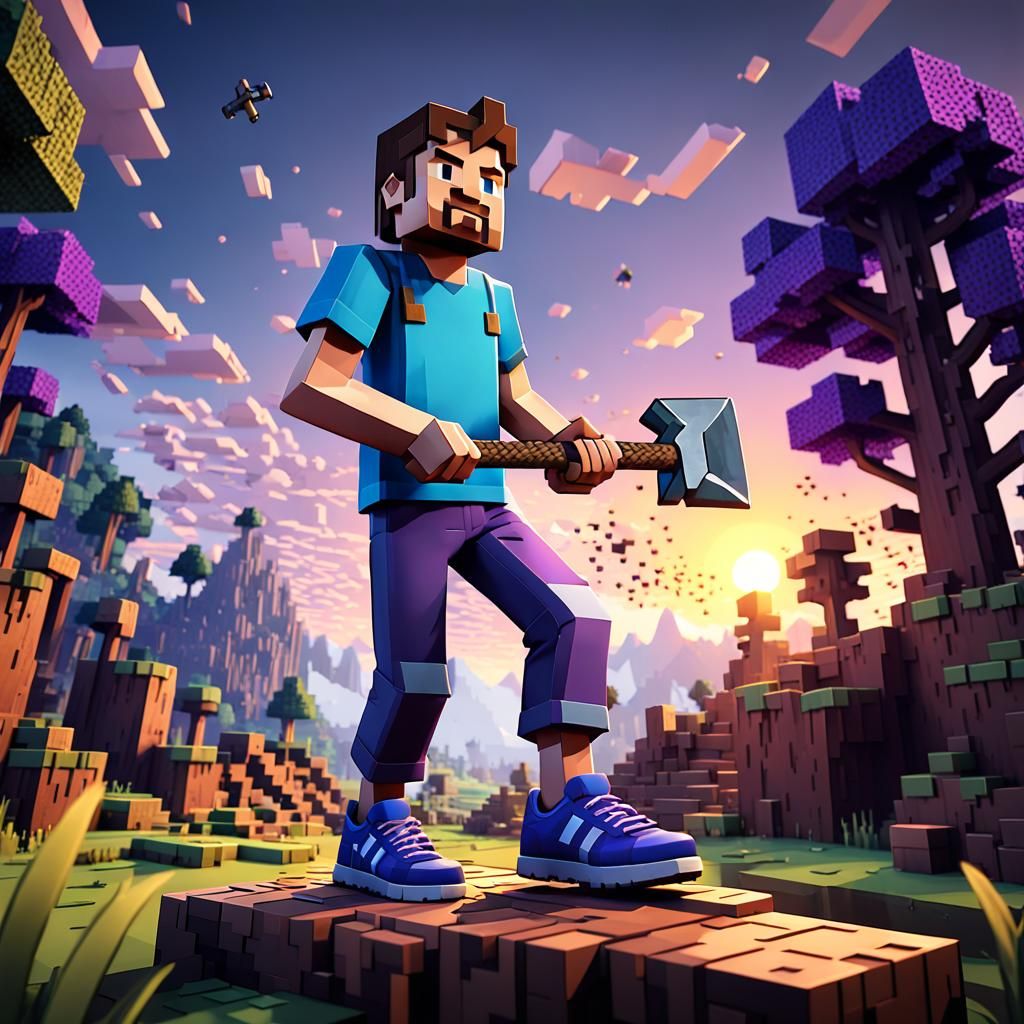 Minecraft Legend - AI Generated Artwork - NightCafe Creator