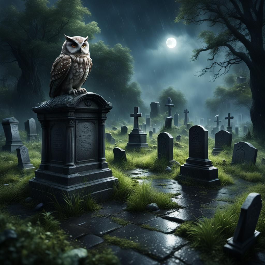 Graveyard - AI Generated Artwork - NightCafe Creator