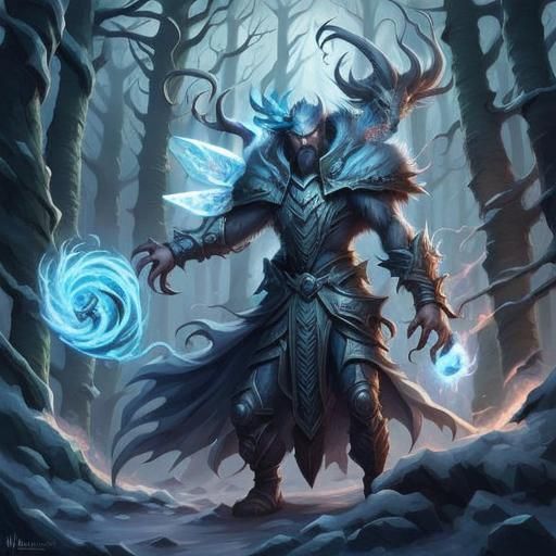 Detailed and Intricate Ice Creature perched on Shoulder - AI Generated ...