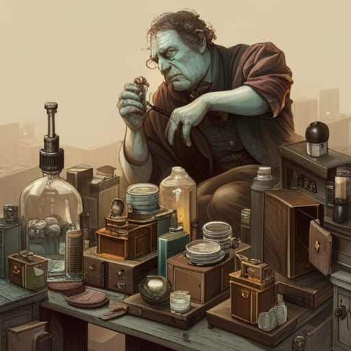 frankenstein scientist - AI Generated Artwork - NightCafe Creator