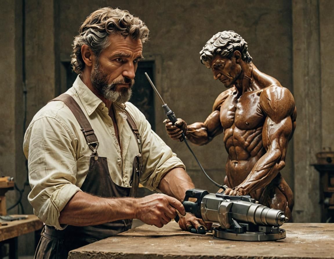 The master sculptor - AI Generated Artwork - NightCafe Creator