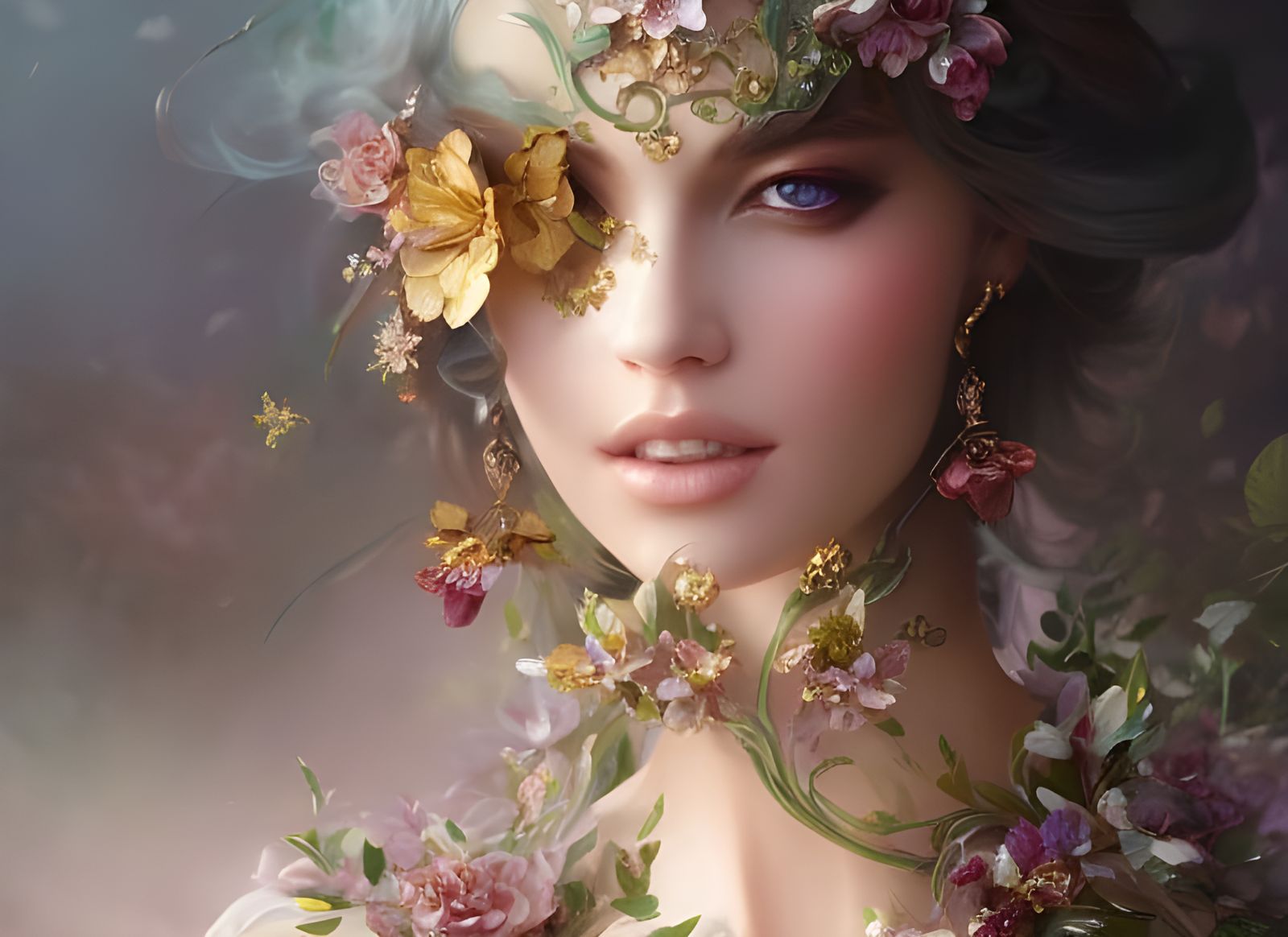 🌸🏛️ Chloris Goddess of Flowers 🏛️🌸 - AI Generated Artwork - NightCafe Creator