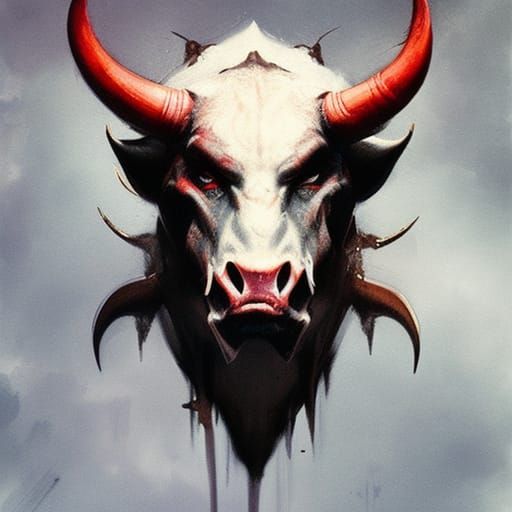 Devil Bull - AI Generated Artwork - NightCafe Creator