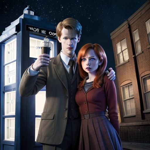 The Doctor and Amy Pond - AI Generated Artwork - NightCafe Creator