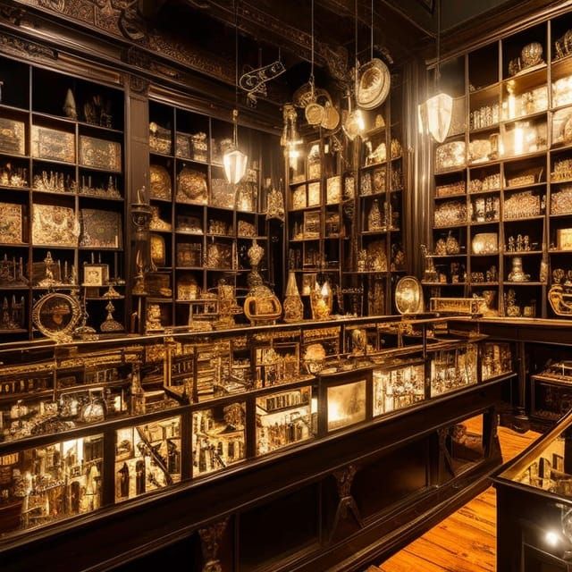 old magic shop - AI Generated Artwork - NightCafe Creator