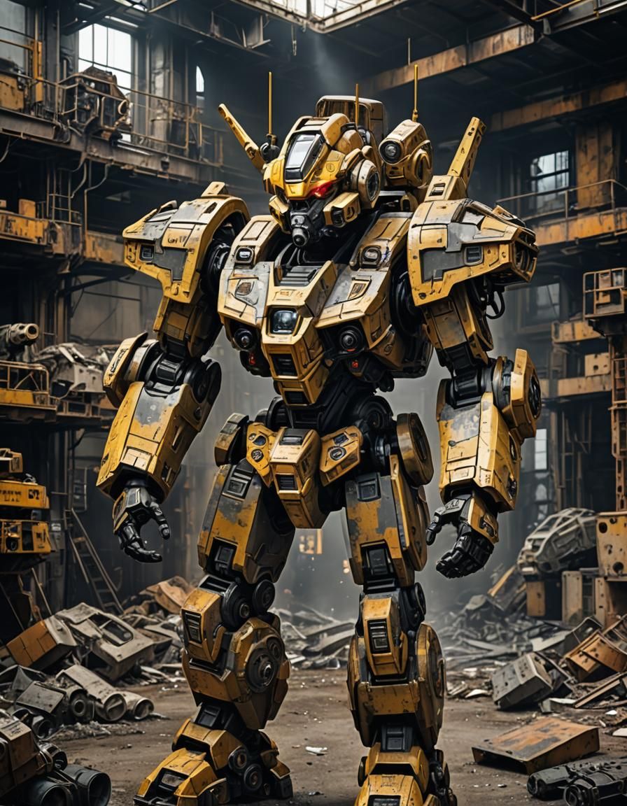 Wasp Light Battlemech - AI Generated Artwork - NightCafe Creator