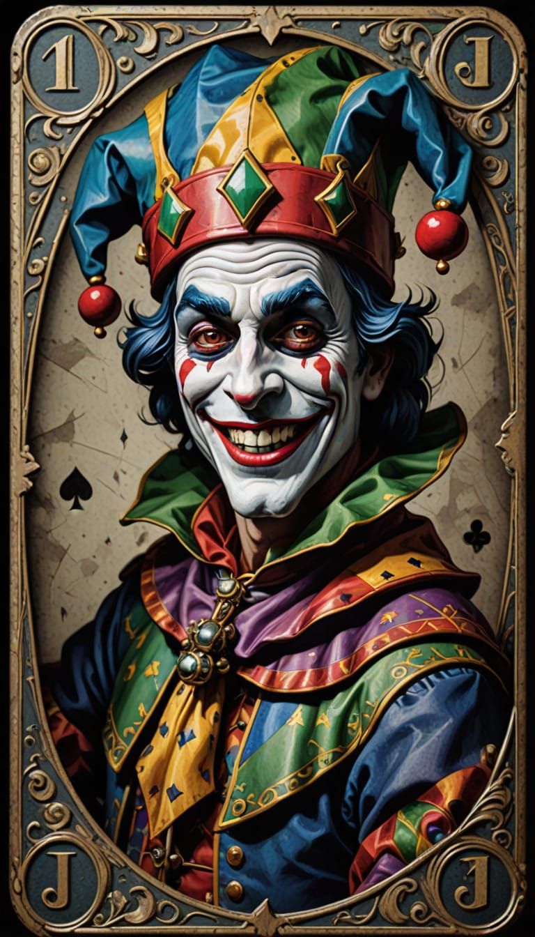 The Jester playing card - The Jester playing card