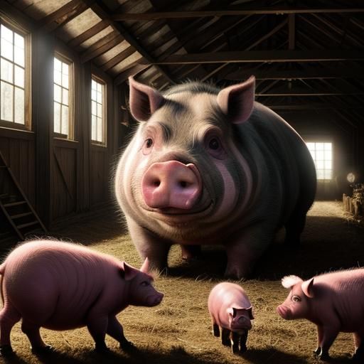 Pigs 🐖 - AI Generated Artwork - NightCafe Creator