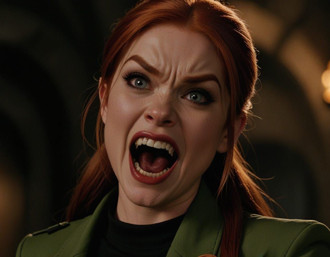 Kim Possible as a snarling vampire - Kim Possible Unleashes ...