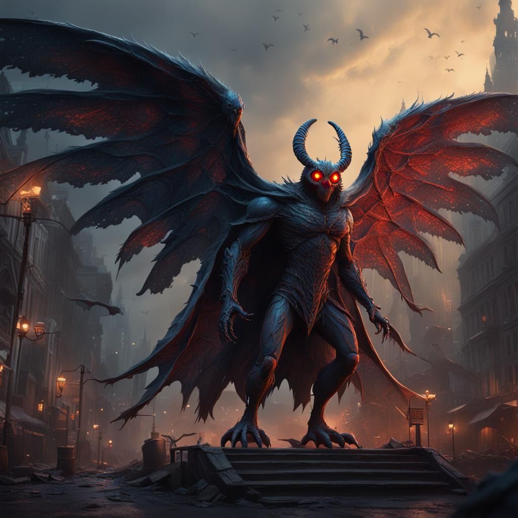 Mothman - AI Generated Artwork - NightCafe Creator