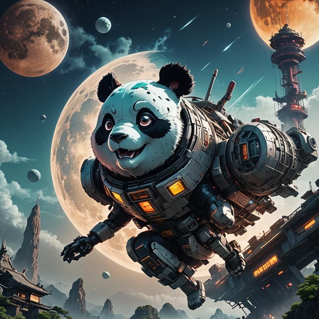 space panda - AI Generated Artwork - NightCafe Creator