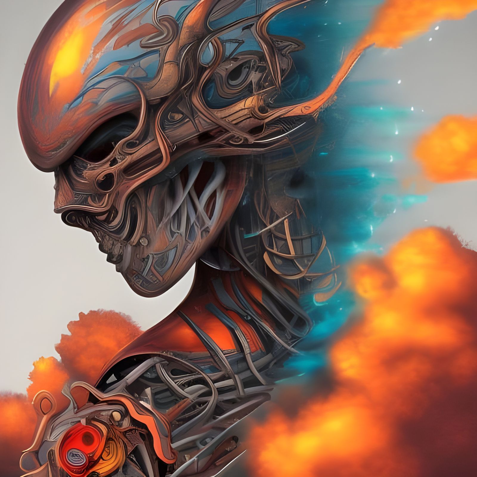 Fire x Water - AI Generated Artwork - NightCafe Creator