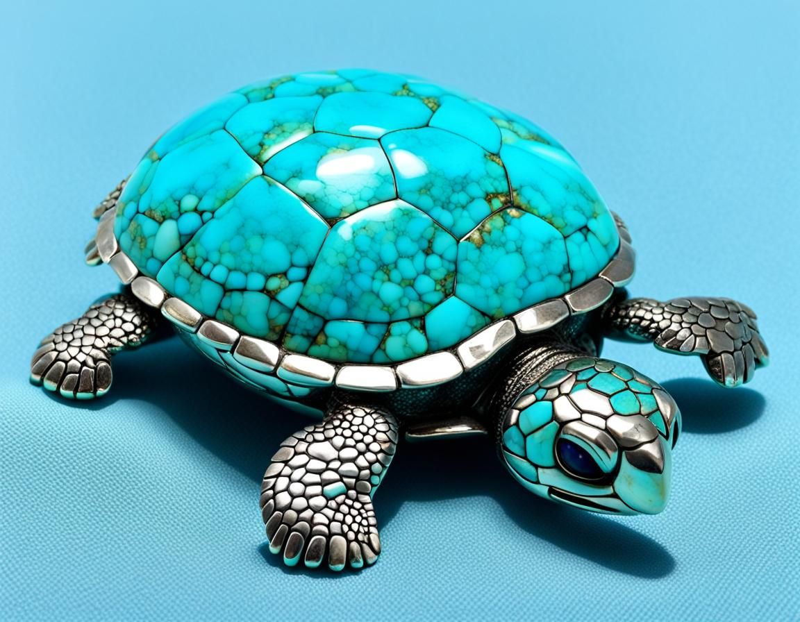 Turquoise turtle - AI Generated Artwork - NightCafe Creator