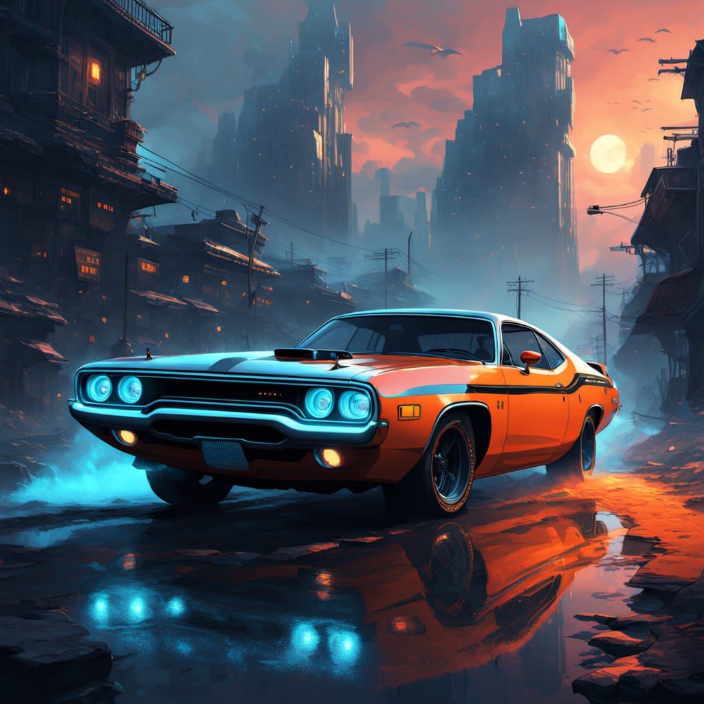 A 1972 Plymouth Road Runner - Vintage Road Runner Speeds Thr...
