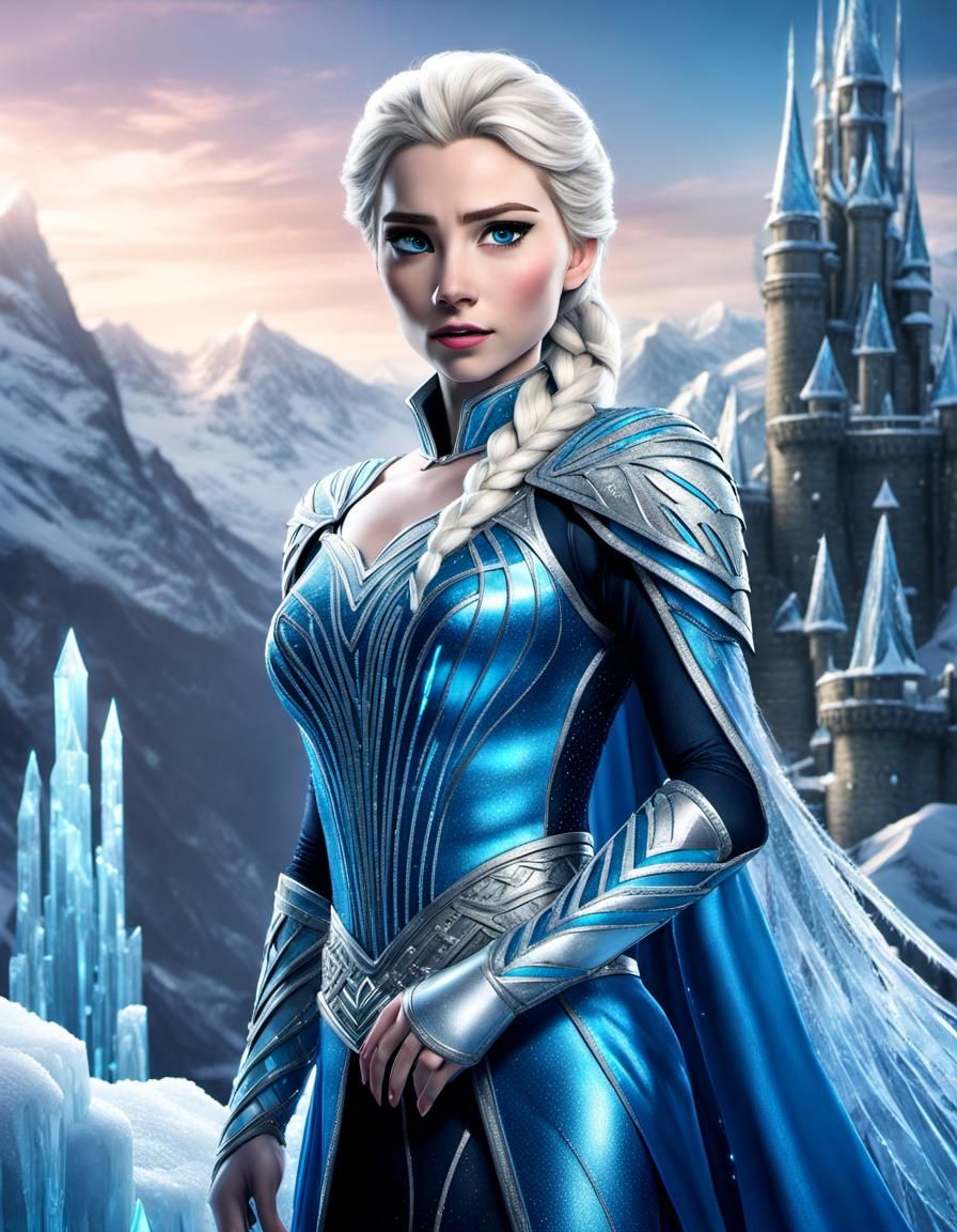 Digital art, Elsa - AI Generated Artwork - NightCafe Creator