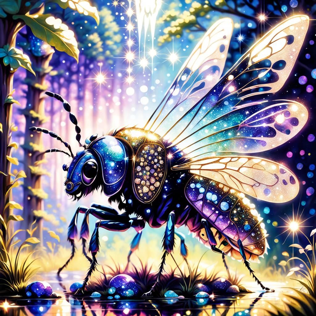Mystical insect - AI Generated Artwork - NightCafe Creator