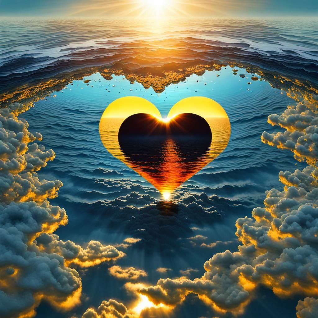 Total eclipse of the hear the heart shaped solar eclipse above the ...