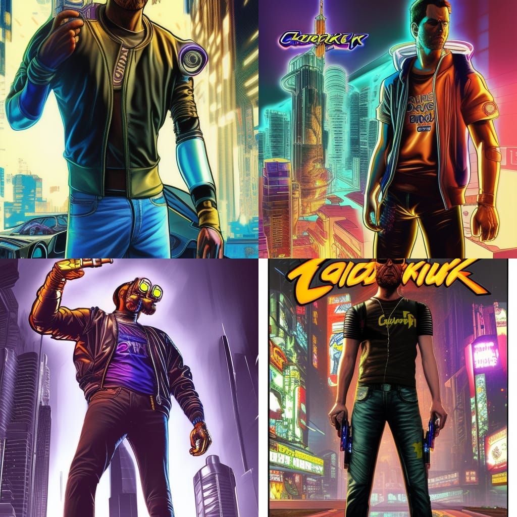 Garfield as a chromed out edgerunner from cyberpunk 2077 - AI Generated ...