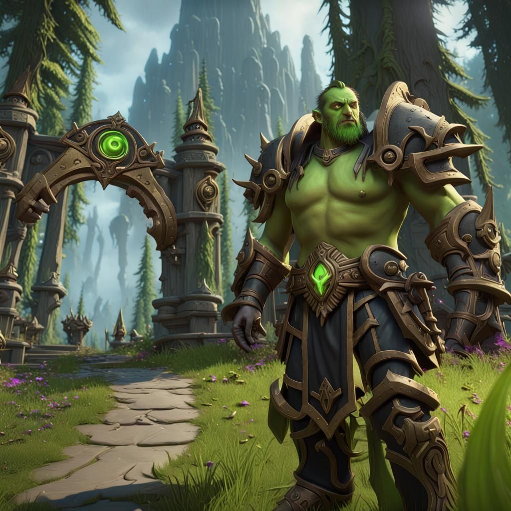 World of Warcraft Legion portal - AI Generated Artwork - NightCafe Creator