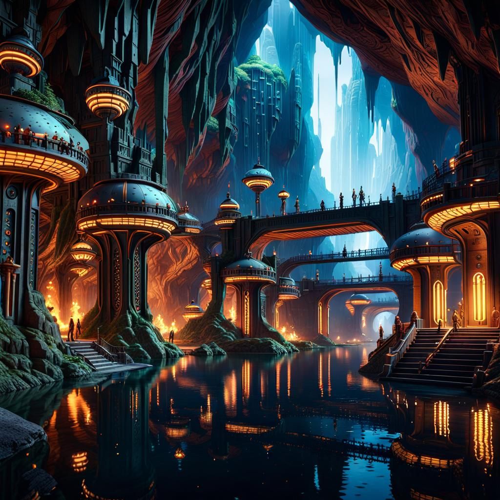 Cavern Empire - AI Generated Artwork - NightCafe Creator