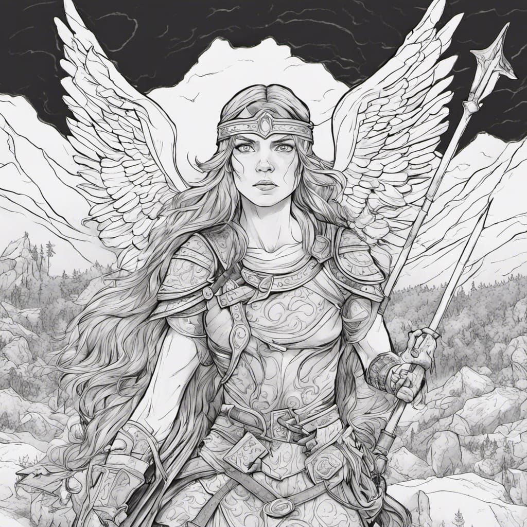 Fierce Valkyrie - AI Generated Artwork - NightCafe Creator