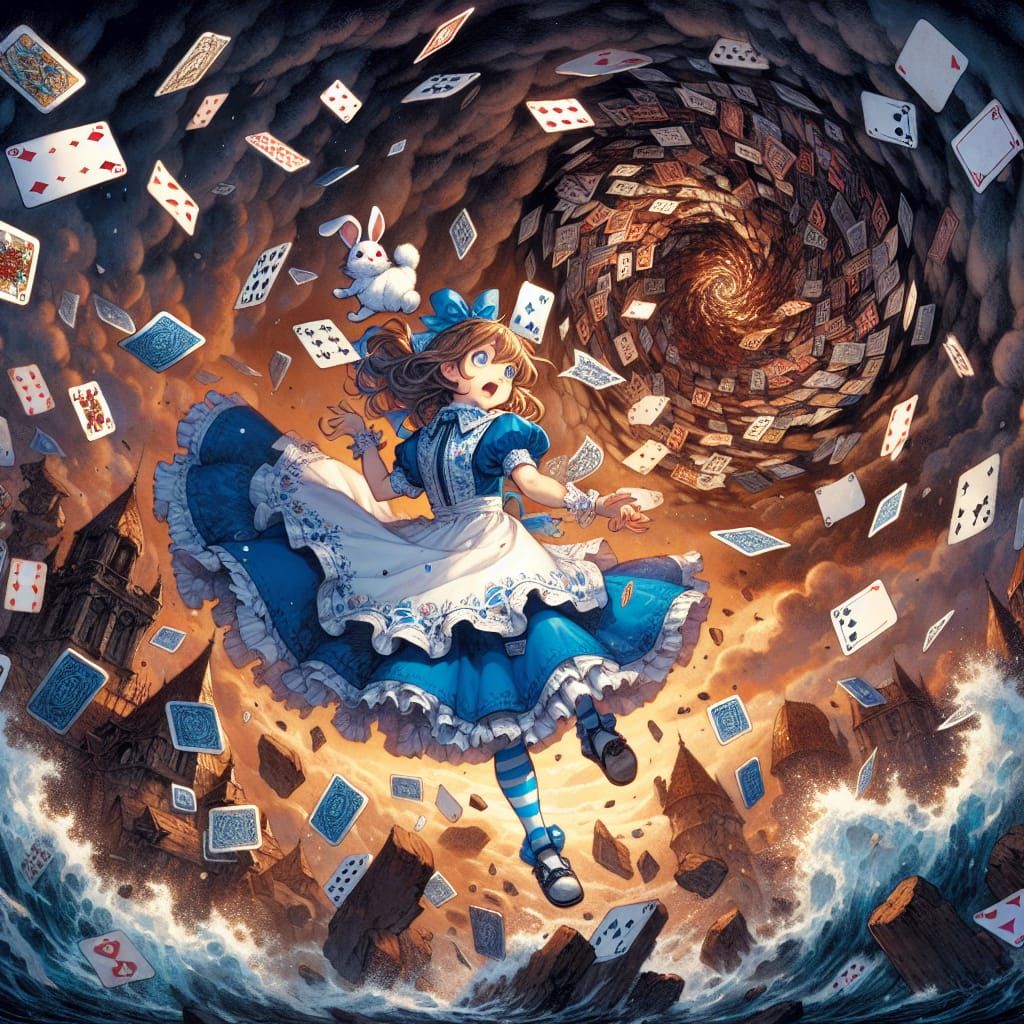 Alice: the fall - AI Generated Artwork - NightCafe Creator