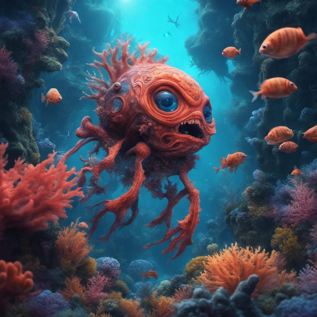 Sea Creature - AI Generated Artwork - NightCafe Creator