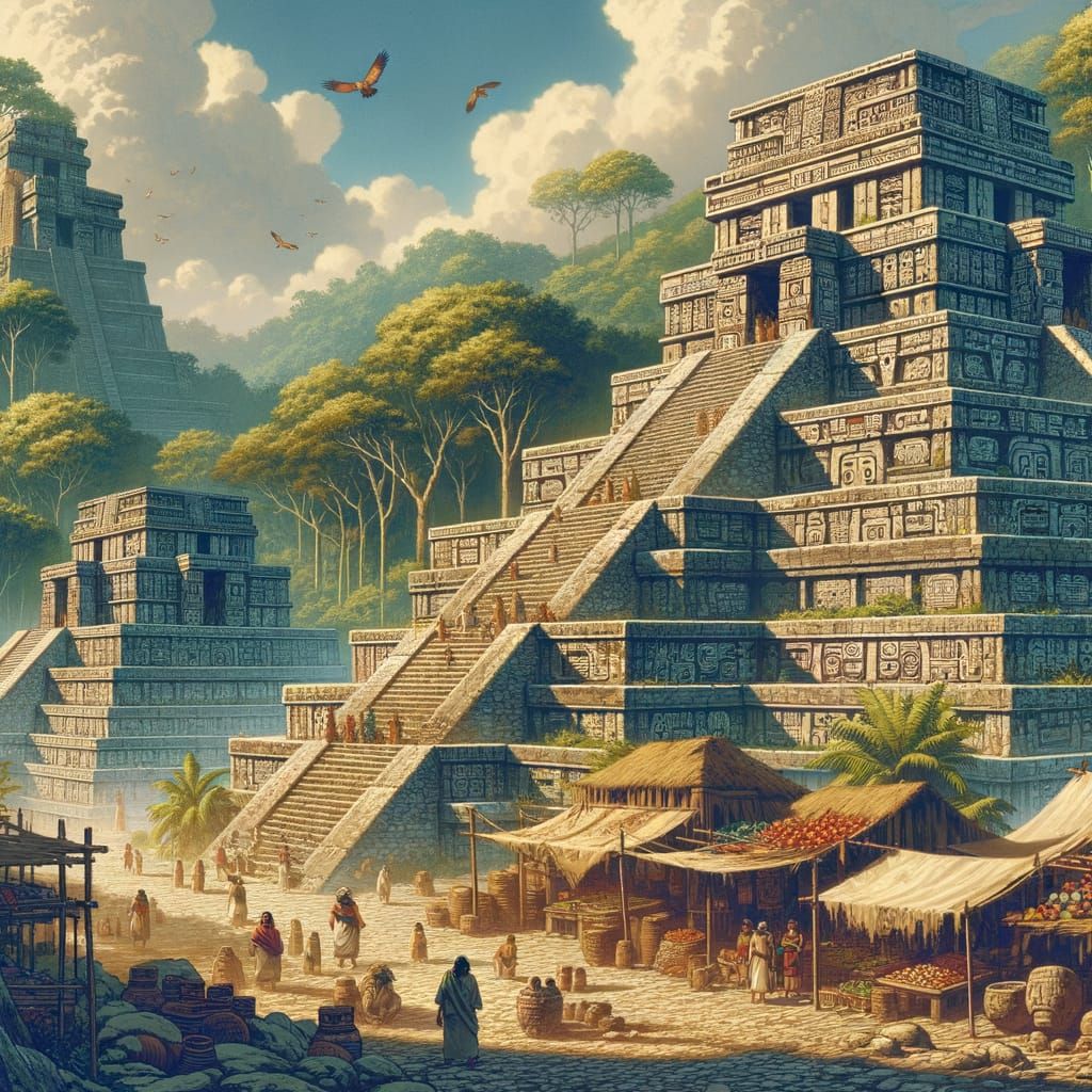 Aztec Architecture - AI Generated Artwork - NightCafe Creator