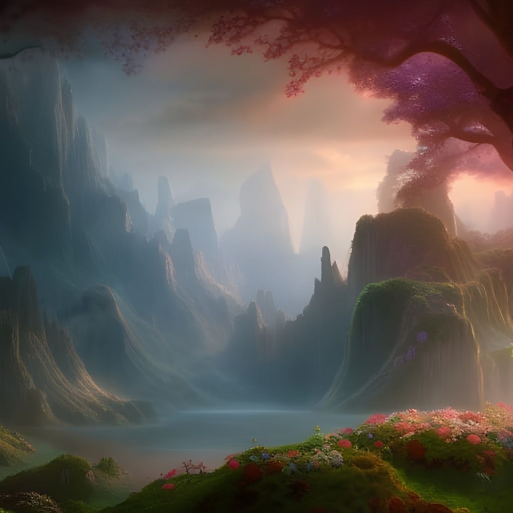 Calm glade - AI Generated Artwork - NightCafe Creator