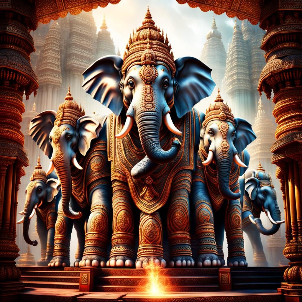 Elephant god. - AI Generated Artwork - NightCafe Creator
