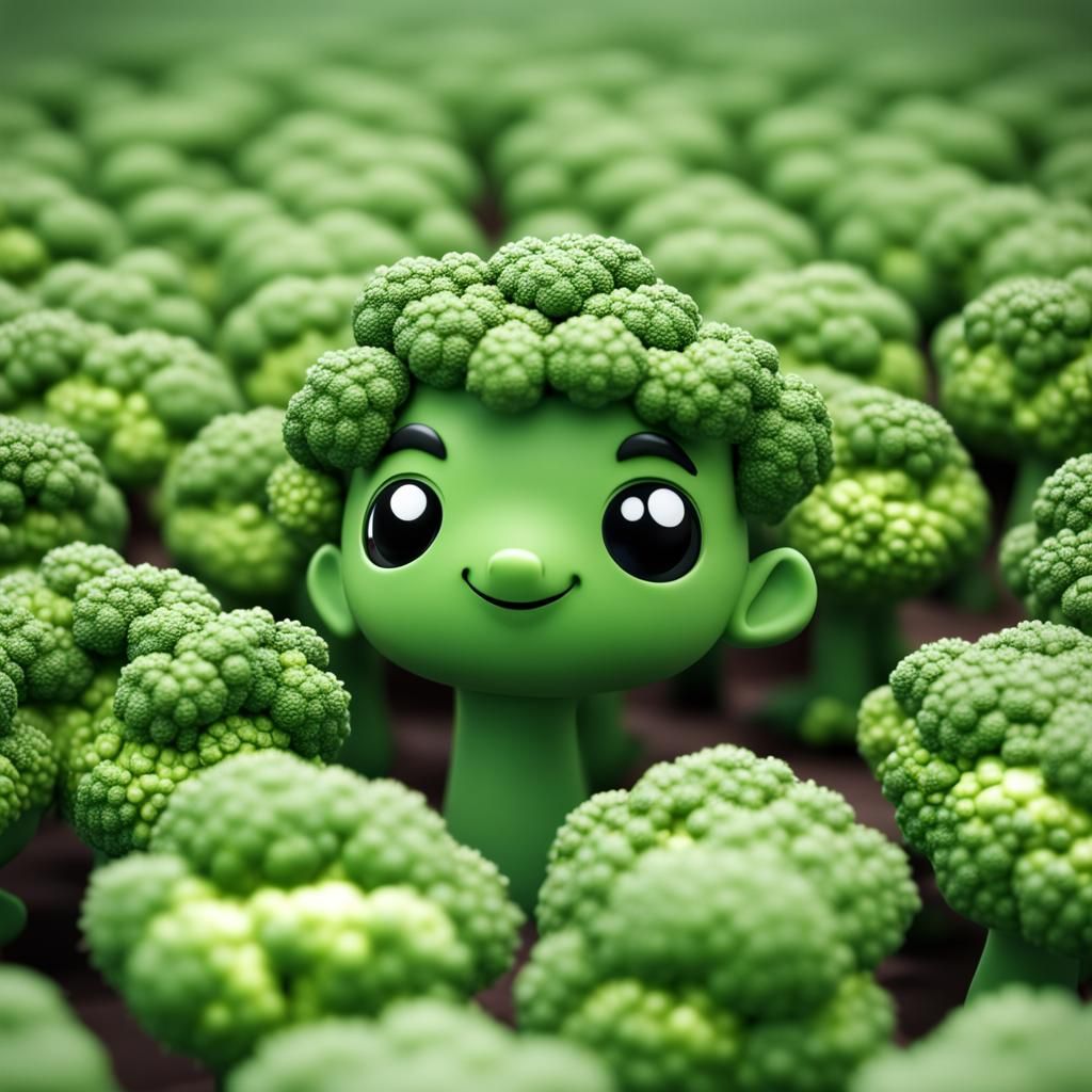 Brocoli boy - AI Generated Artwork - NightCafe Creator