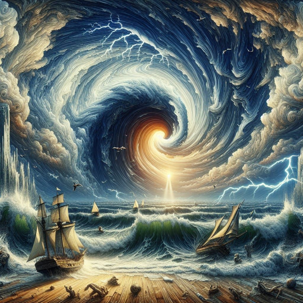 The stormy seas - Ancient Scroll Unleashes Turbulent Cyclone...