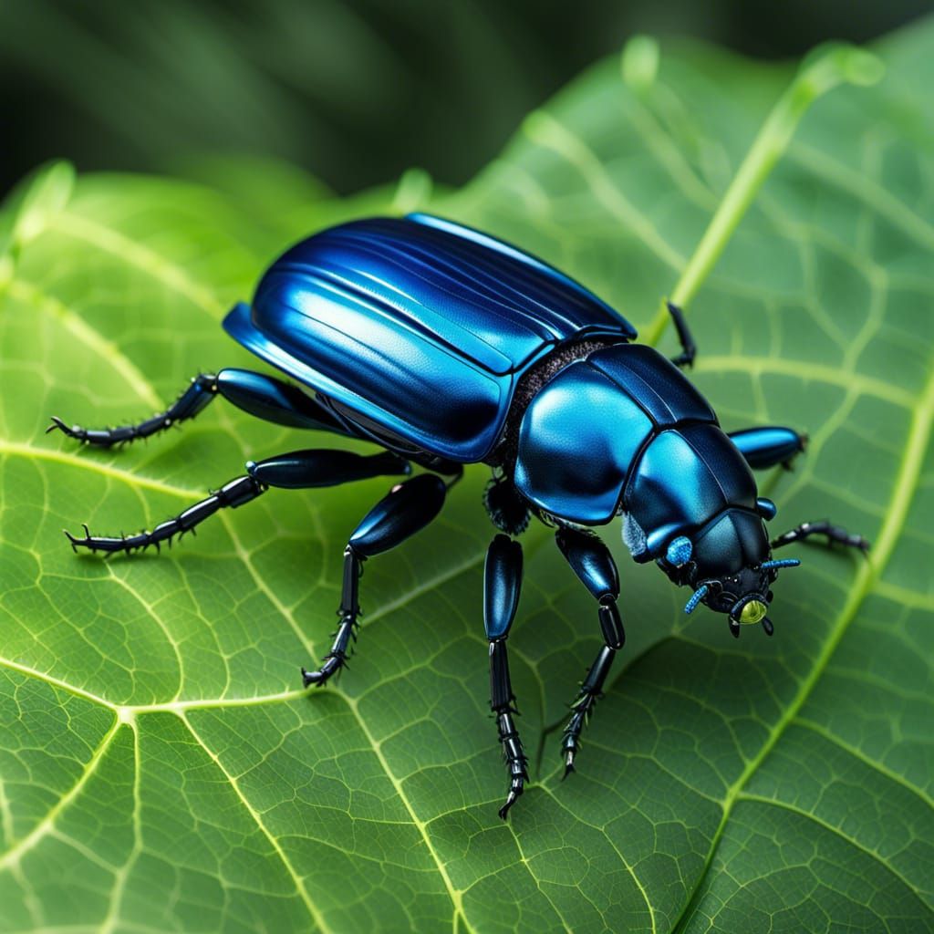 Blue beetle - AI Generated Artwork - NightCafe Creator