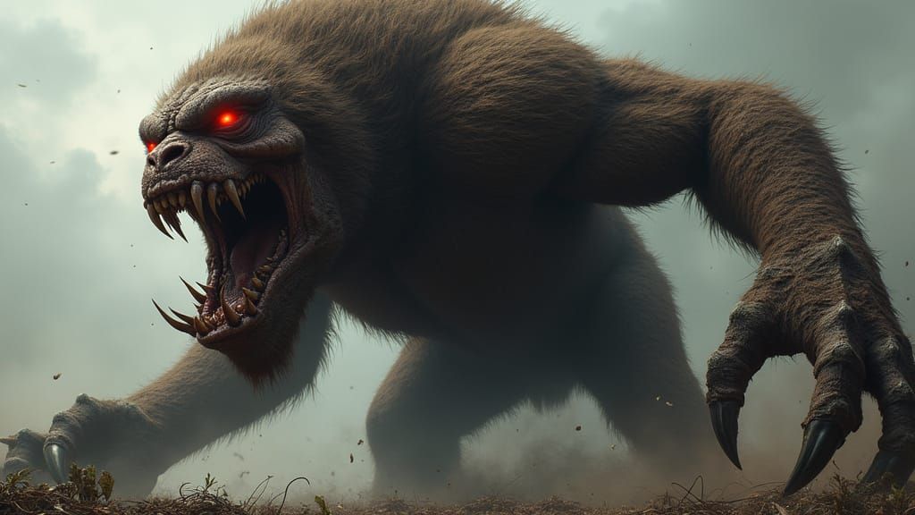 Monster Creation - Flux - Terrorizing Beast in Dark Gothic H...