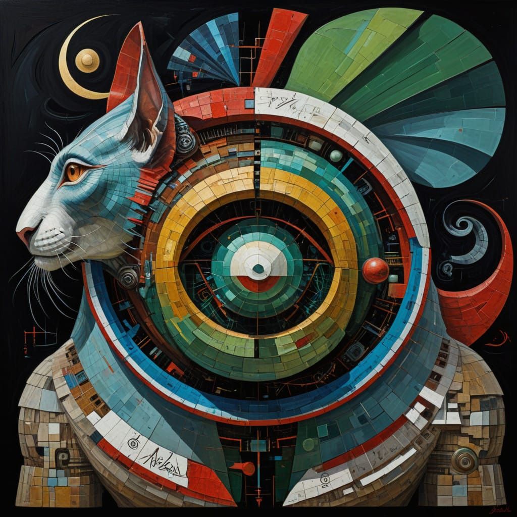 Bizarre Hieronymus Bosch-Inspired Sphinx Masterpie... - AI Art