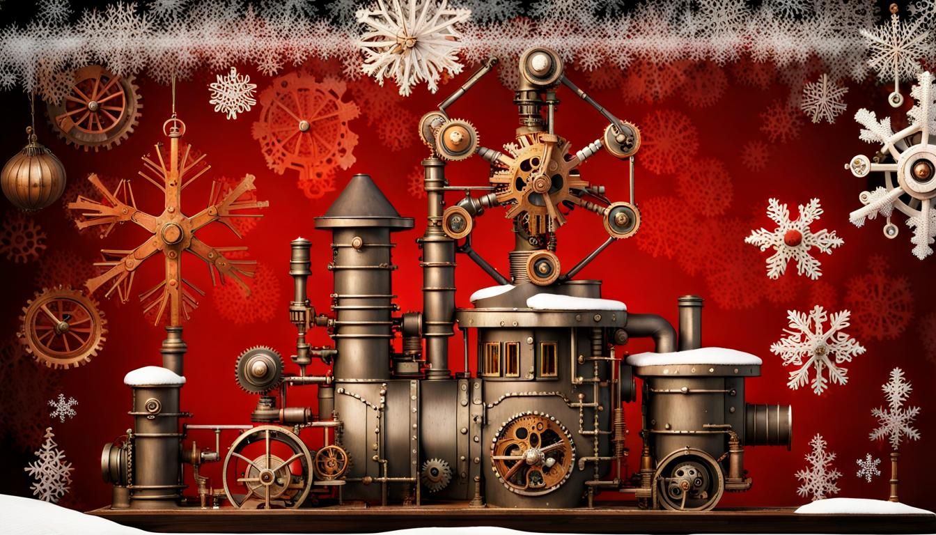 Surreal steampunk winter - Surreal steampunk winter