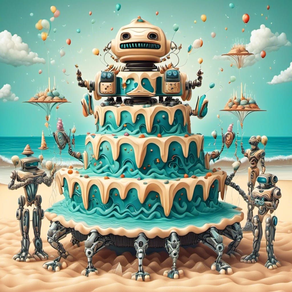 The Ultimate Robotic High-tech Cake. - AI Generated Artwork - NightCafe ...