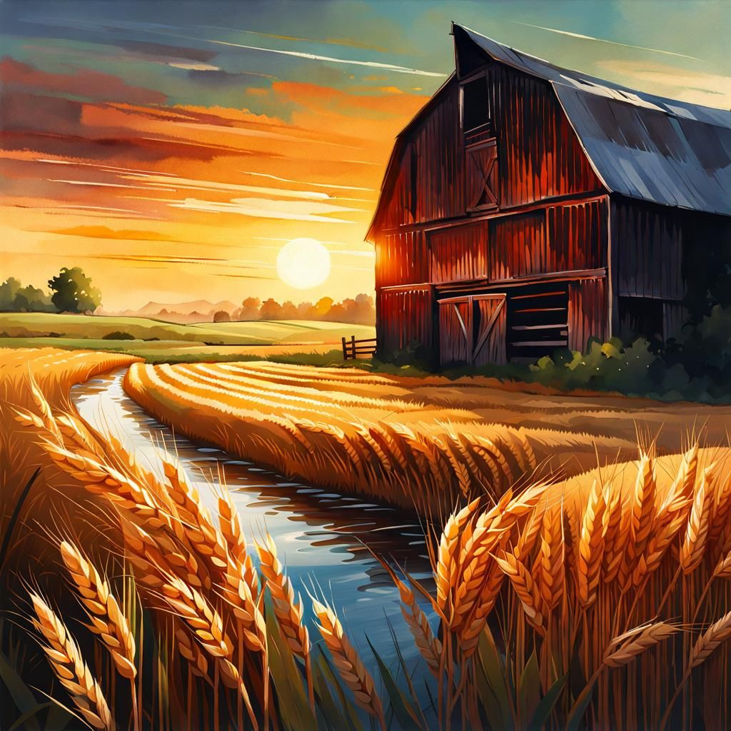 Barn - AI Generated Artwork - NightCafe Creator
