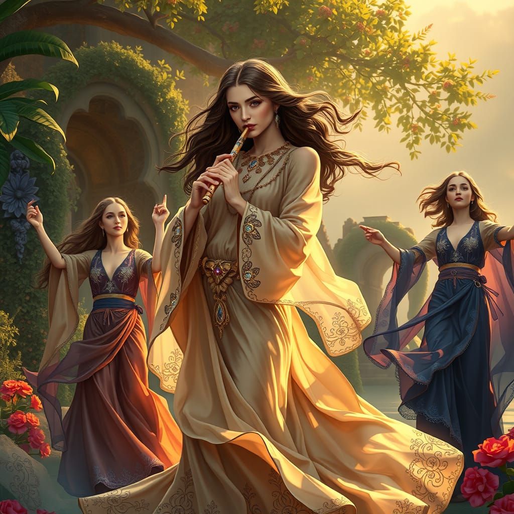 The joy of the goddess - Mythical Lamia Performs with Joyful...