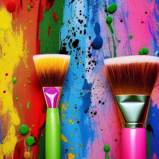 Object show character: Splatterbrush, a vibrant and unique paintbrush ...