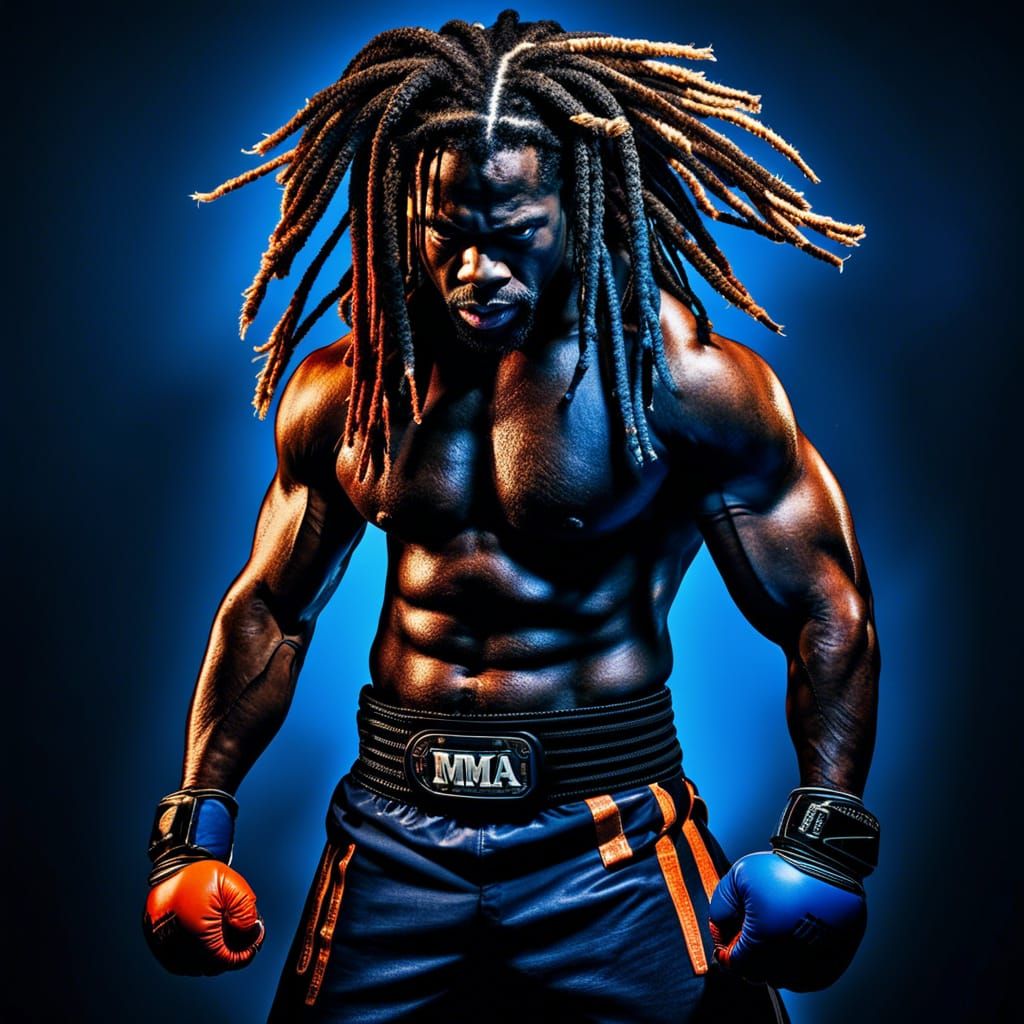 MMA Potrait - AI Generated Artwork - NightCafe Creator