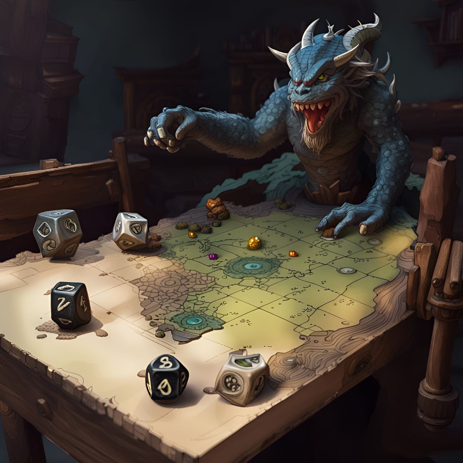 Tabel, Minitures, D&D, table top, gaming map, player, mini castel, game ...